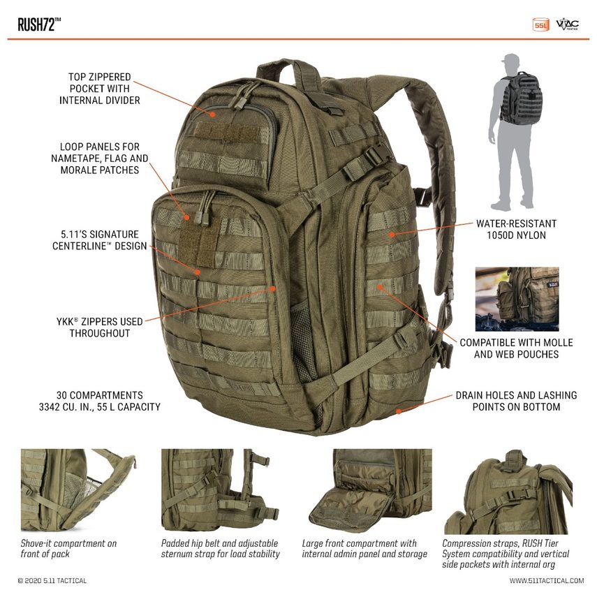 RUSH24™ BACKPACK 37L - Tactical Trading