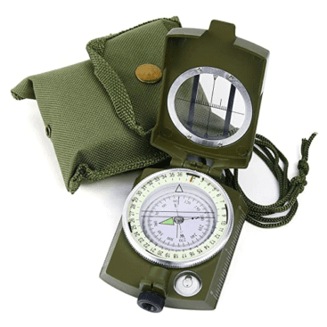 Sportneer Military Lensatic Compass with Viewfinder & Carrying Bag ...