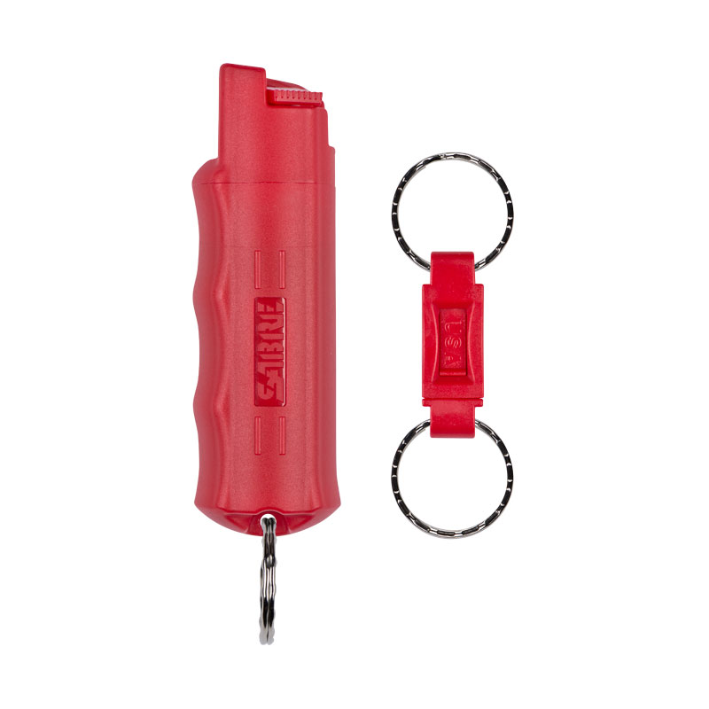 SABRE RED Pepper Spray Keychain with Quick Release Key Ring - Tactical ...
